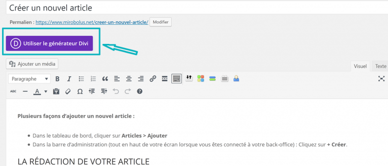 Comment ajouter un module DIVI ? | Les tutoriels DIVI | Mirobolus