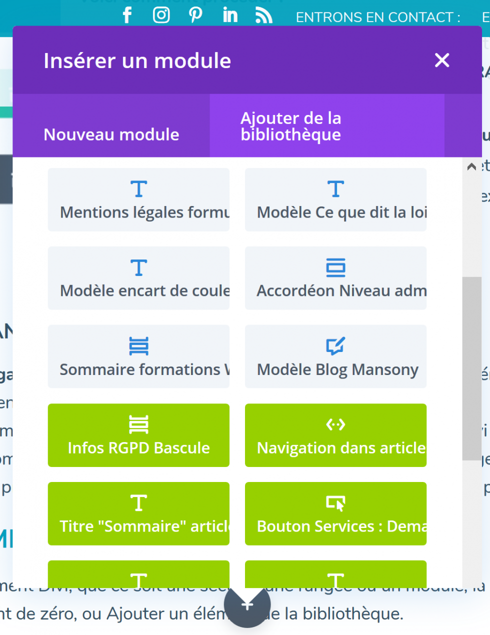La Bibliothèque DIVI | Les tutoriels DIVI | Mirobolus